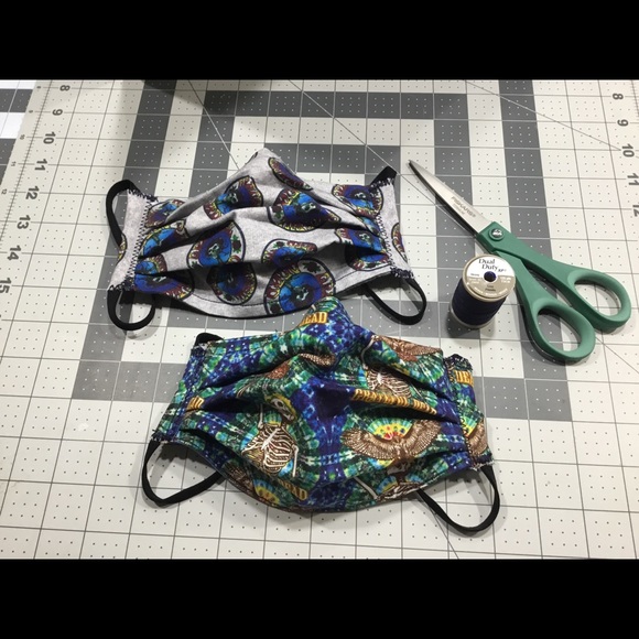 Accessories | 2 Grateful Dead Double Layer Face Masks | Poshmark